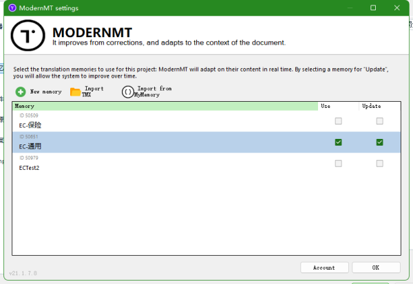 ModernMT介绍以及使用 - 语言技术服务